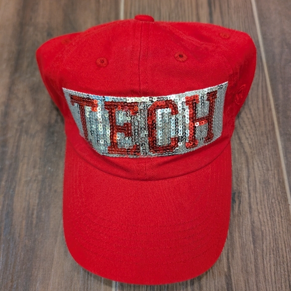 Top of the World | Accessories | New Red Sequin Ech Cap | Poshmark